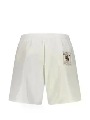 Iceberg Logo-print Graphic-print Beach Shorts - White