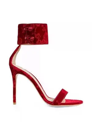 GIANVITO ROSSI Empress Embroidered Sandals