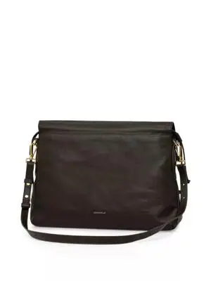 COCCINELLE Embossed-logo Foldover Shoulder Bag