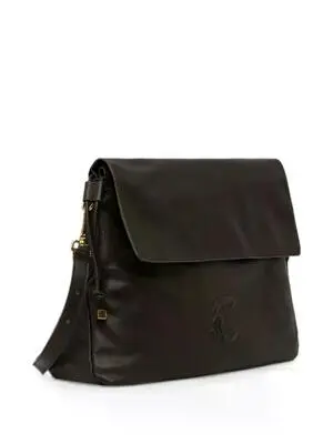 COCCINELLE Embossed-logo Foldover Shoulder Bag