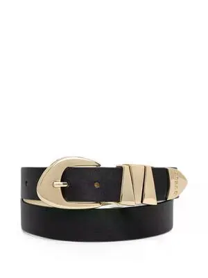 Guess Logo-engraved Buckle Belt - Black