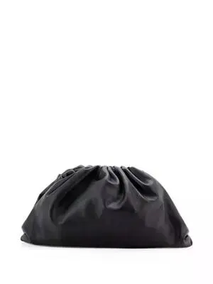Bottega Veneta The Pouch Leather Clutch Bag - Black