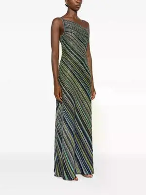 Missoni One-shoulder Sequin Maxi Dress