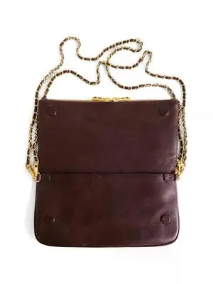 Zadig&Voltaire Rock Grained Leather Clutch Bag - Purple