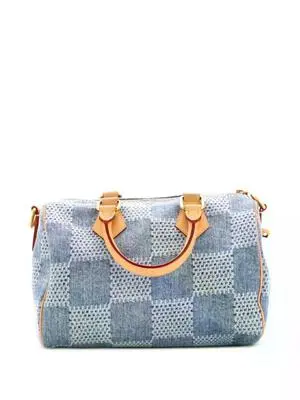 LOUIS VUITTON Speedy Bandouliere Satchel Bag - Blue