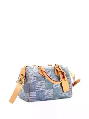 LOUIS VUITTON Speedy Bandouliere Satchel Bag - Blue