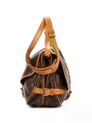 LOUIS VUITTON Monogram Canvas Pm Saumur Cross Body Bag