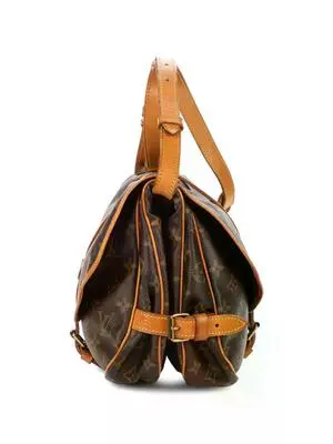 LOUIS VUITTON Monogram Canvas Pm Saumur Cross Body Bag