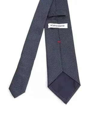 AL DUCA D’AOSTA 1902 Polka-dot Silk Neck Tie