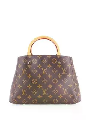 LOUIS VUITTON Montaigne Handbag Monogram Canvas Bb Satchel - Brown