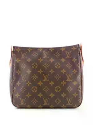 LOUIS VUITTON Looping Handbag Monogram Canvas Mm Satchel