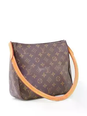LOUIS VUITTON Looping Handbag Monogram Canvas Mm Satchel