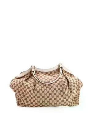 Gucci Sukey Gg Canvas Large Tote Bag - Brown