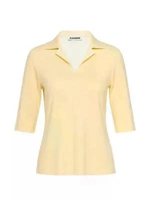 JIL SANDER Raglan-sleeve Polo Shirt - Neutrals