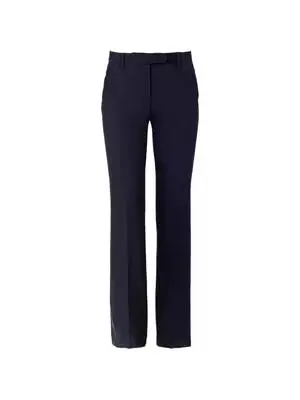 True Royal Belt-loops Pressed-crease Trousers - Blue