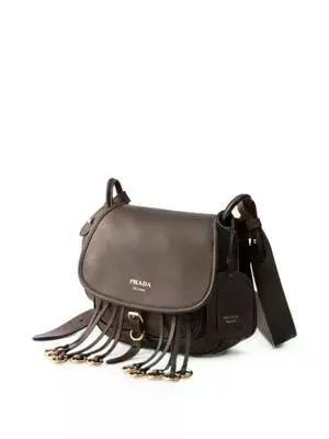 Prada Corsaire Aged Leather Mini Shoulder Bag
