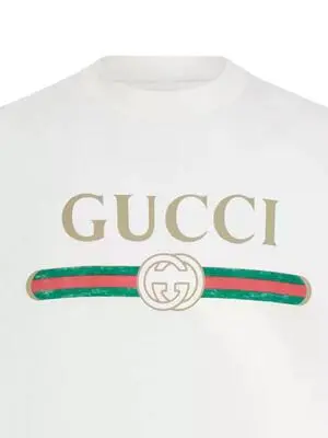 Gucci Interlocking Gg Web Stripe T-shirt