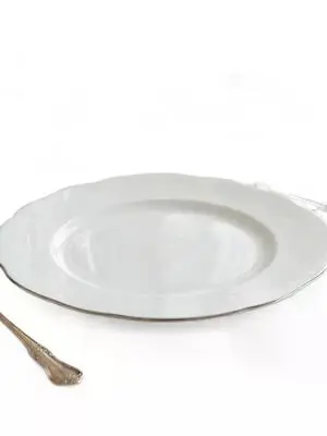 GINORI 1735 Duchessa Platinum-trim Plate