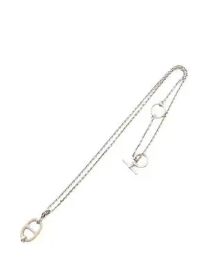 Hermès 2010s Logo Necklace