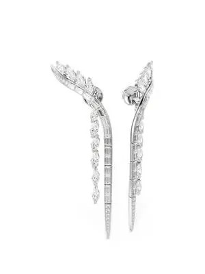 SWAROVSKI Crystal-embellished Drop Earrings - Silver