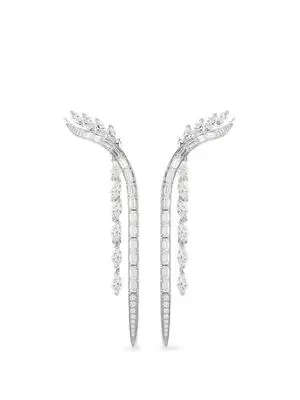 SWAROVSKI Crystal-embellished Drop Earrings - Silver