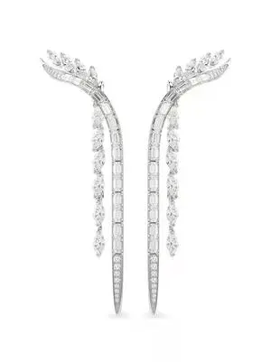 SWAROVSKI Crystal-embellished Drop Earrings - Silver