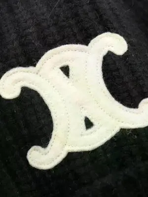 Celine Cashmere Triomphe Beanie Hat