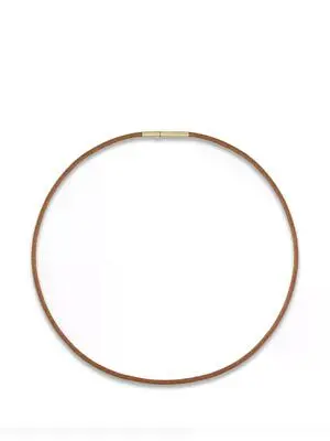 MARIE LICHTENBERG Micro Lasso Necklace - Brown