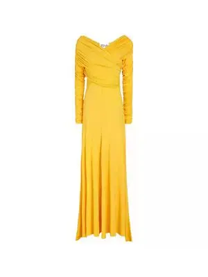 Tove Aurelie Wrap-effect Ruched Maxi Dress