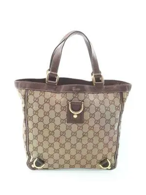 Gucci 2000s Abby Gg Canvas Tote Bag - Neutrals