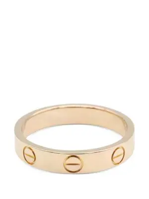 Cartier Love Ring With Engraved Screw Motifs - Pink
