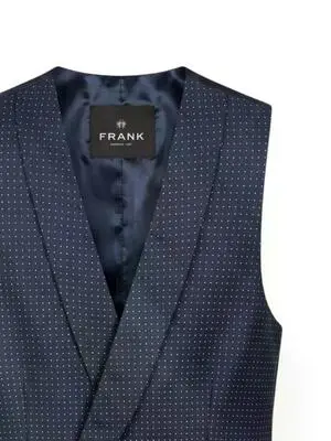 FRANKS Frank Double-breasted Polka Dot Waistcoat