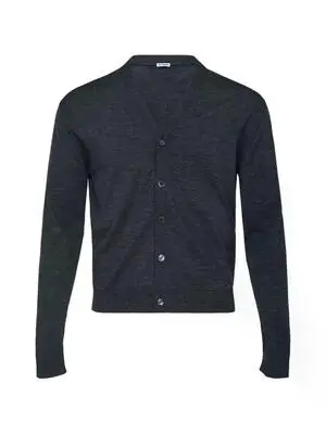 JIL SANDER V-neck Long-sleeve Cardigan - Grey