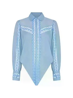 Charo Ruiz Ibiza Devi Lace-panel Blouse