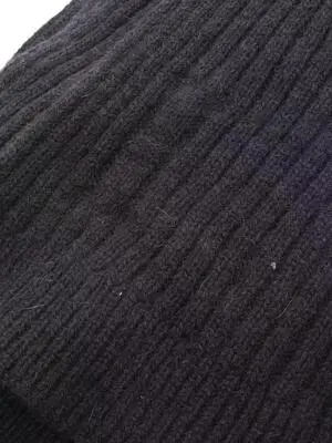 Hermès 2010s Ribbed Scarf - Black