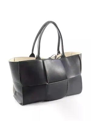 Bottega Veneta 2000s Arco Intrecciato Tote Bag - Black