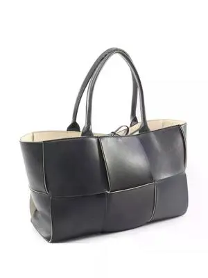 Bottega Veneta 2000s Arco Intrecciato Tote Bag - Black