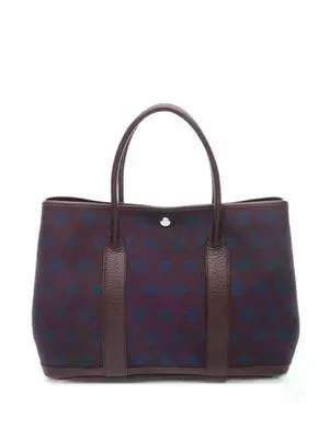 Hermès 2008 Pm Garden Party Geometric-pattern Tote Bag - Blue