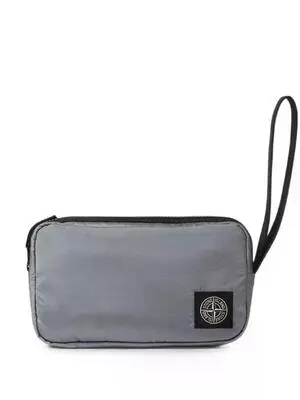 Stone Island Logo-patch Wristlet Clutch Bag