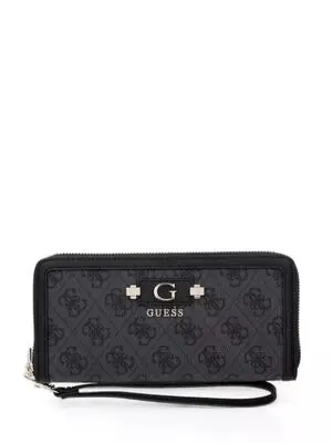 Guess Lindsey Logo-plaque Wallet - Grey