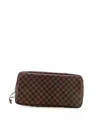 LOUIS VUITTON Damier Ebene Neverfull Gm Tote Bag - Brown