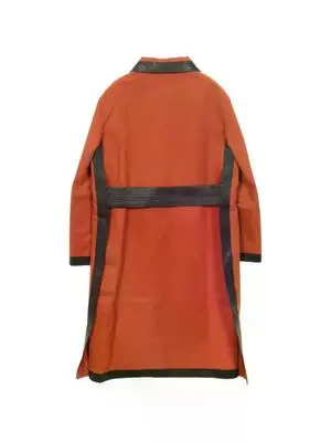 Hermès Leather-trimmed Trench Coat