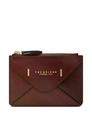 THE BRIDGE Frida Leather Zip-top Card Holder - Brown