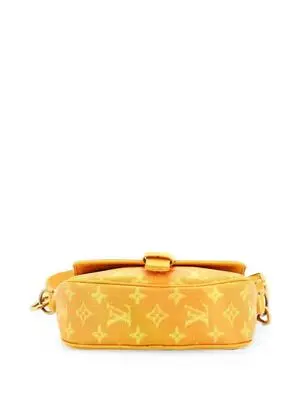 LOUIS VUITTON Montsouris Messenger Bag Limited Edition Marque Deposee Monogram Canvas Crossbody Bag - Yellow