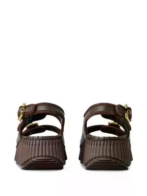 Chloé Buckle-strap Ridged-platform Sandals