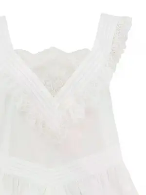 Sea Hilda V-neck Lace Trim Blouse