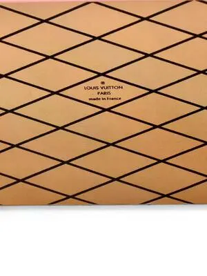 LOUIS VUITTON Petite Malle Handbag Patchwork Leather Shoulder Bag
