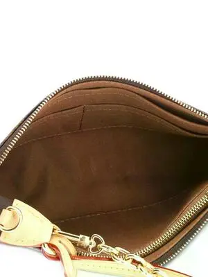 LOUIS VUITTON Monogram Canvas Pochette Accessories Nm Shoulder Bag - Brown