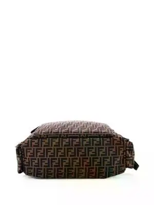 Fendi Multipocket Diaper Changing Bag Zucca Nylon Large Crossbody Bag