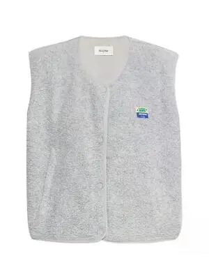 American Vintage Hoktown Logo-patch Gilet - Grey